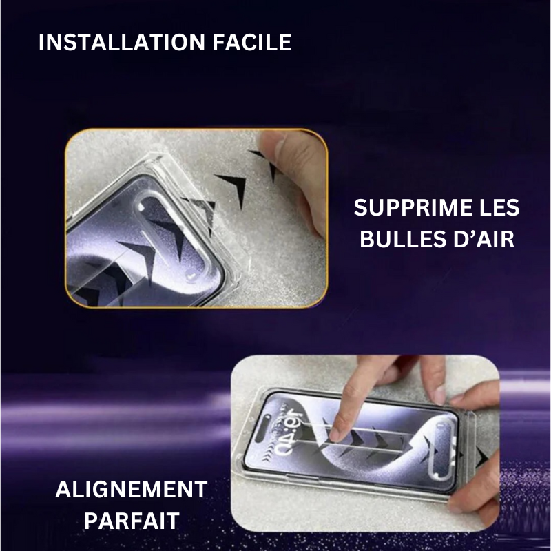 Film Protection Ecran Smartphone (iPhone et Samsung) 3 en 1, Nouvelle ...